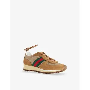 Gucci Gg Suede Trainers - Cream Suede