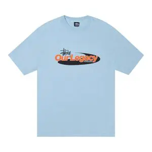 StÜssy X Our Legacy Work Shop Swirl Tee - Blue