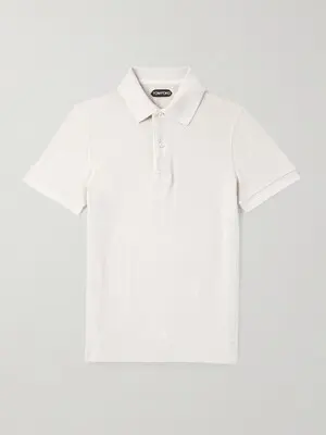 Men's slim-fit short sleeve polos