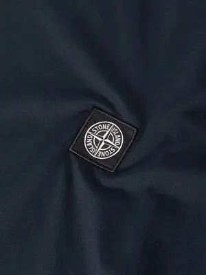 Stone Island Logo-appliquéd Garment-dyed Cotton-jersey T-shirt