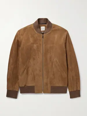 Men's Suede Bomber Jackets