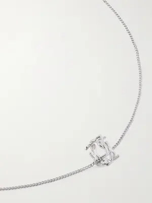 Saint Laurent Cassandre Necklace - Silver