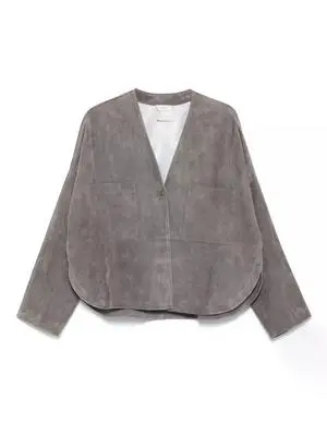 Women's Gray Suede Jackets