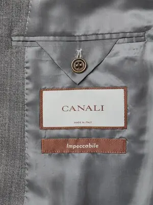 Canali Double-breasted Wool Suit Jacket