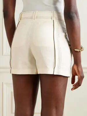 Tory Burch Piped Woven Shorts