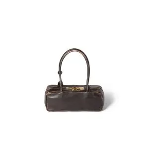 Miu Miu Beau Nappa Leather Bag - Coffee