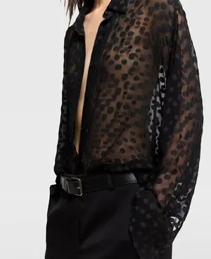 Stella McCartney Polka Dot Chiffon Shirt