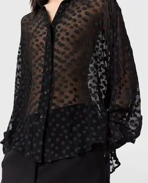 Stella McCartney Polka Dot Chiffon Shirt
