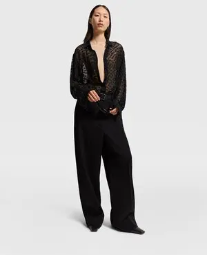 Stella McCartney Polka Dot Chiffon Shirt