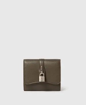 Stella McCartney Ryder Trifold Wallet - Dark Olive