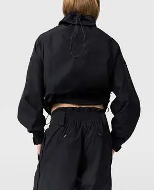 Stella McCartney High-neck Hooded Jacket - Black