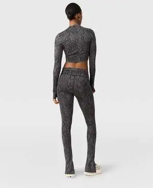 Stella McCartney Truepurpose Training Long-sleeve Cropped Top - Brown