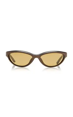 Jacquemus Curvo Cat Eye Sunglasses - Brown