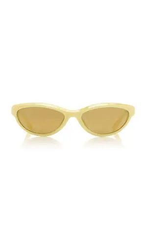 Jacquemus Curvo Cat Eye Sunglasses - Yellow