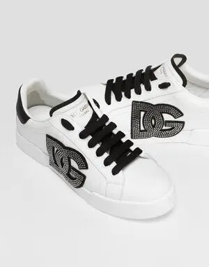 Dolce & Gabbana Calfskin Portofino Light Strobel Sneakers - Multicolor