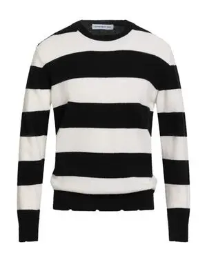 DEPARTMENT 5 Striped Intarsia-knit Wool Sweater - Black