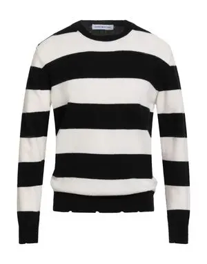 DEPARTMENT 5 Striped Intarsia-knit Wool Sweater - Black