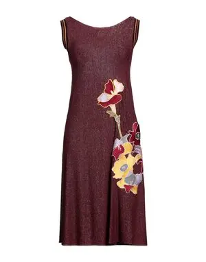 HANITA Midi Flared Dress With Appliqués