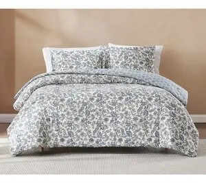LUSH DECOR Lillian Block Print Comforter 3pc Se T King/cal King - One-color