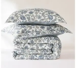 LUSH DECOR Lillian Block Print Comforter 3pc Se T King/cal King