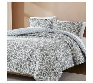 LUSH DECOR Lillian Block Print Comforter 3pc Se T King/cal King