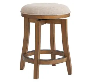 ALATERRE FURNITURE Ellie Bar Counter Stool W/ B Ack Swivel - One-color