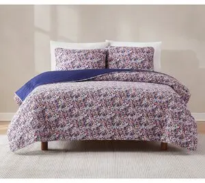 LUSH DECOR Alicia Camo Floral Cotton Quilt Set Ll/queen - One-color