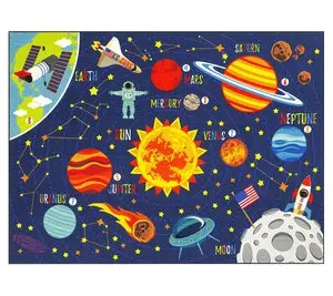 KC CUBS Map Rug: Solar System 5x7