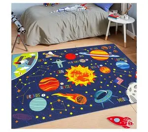 KC CUBS Map Rug: Solar System 5x7