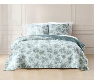 LUSH DECOR Rose Garden Stitch Jacquard Coverlet Set Full/queen - One-color