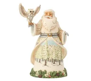 JIM SHORE Heartwood Creek Woodland Santa With O Wl Figurine 5 - One-color