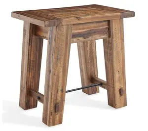 ALATERRE FURNITURE Durango Industrial 27' Wood End Table - One-color