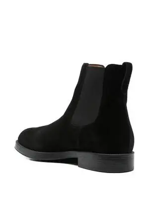 TOD'S Elastic-panel Suede Chelsea Boots - Black
