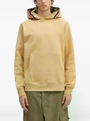 A BATHING APE Shark-motif Hoodie - Neutrals