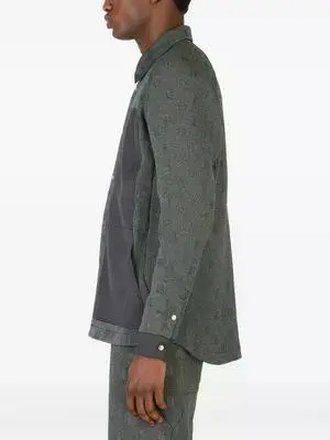 BYBORRE Textured Panelled Shirt