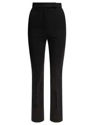 Max Mara Straight-Leg Viscose Jersey Trousers - Black