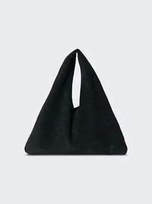 THE ROW Small Bindle Bag - Black Suede