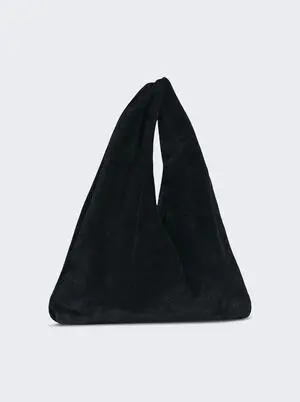 THE ROW Small Bindle Bag - Black Suede
