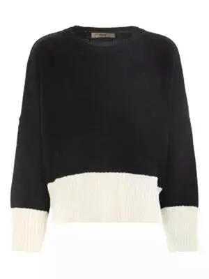 AKEP Colour-block Pullover Sweater