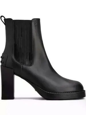 TOD'S Leather Chelsea Boots - Black