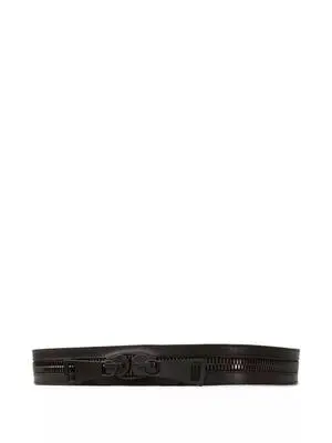 Ronald Pineau Zipper Leather Belt