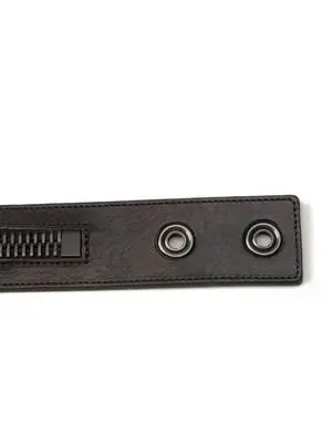 Ronald Pineau Zipper Leather Belt
