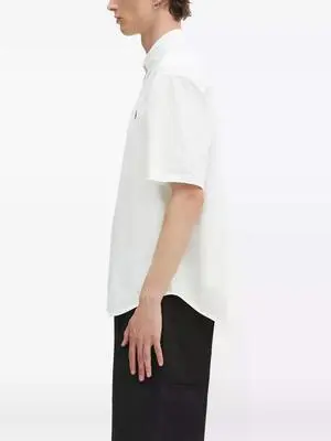 A BATHING APE One Point Embroidered Short-sleeve Shirt - White