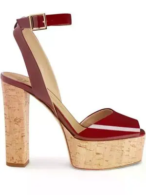 GIUSEPPE ZANOTTI Betty Platform Sandals - Red