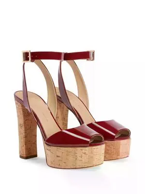 GIUSEPPE ZANOTTI Betty Platform Sandals - Red