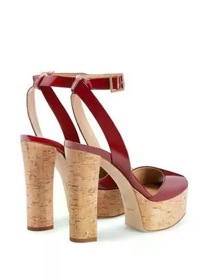 GIUSEPPE ZANOTTI Betty Platform Sandals - Red