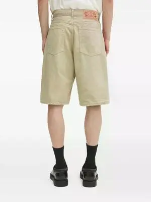 A BATHING APE Garment-dyed Denim Shorts - Neutrals