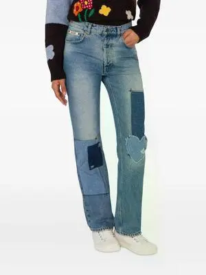 Moschino Patchwork Straight-leg Jeans