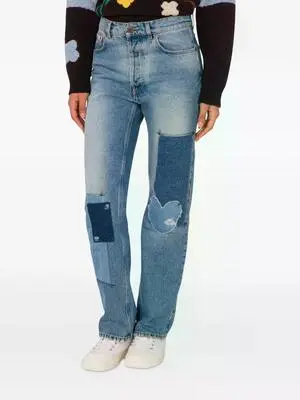 Moschino Patchwork Straight-leg Jeans
