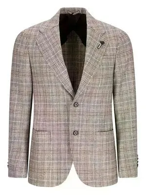LARDINI Checked Two-button Jacket
